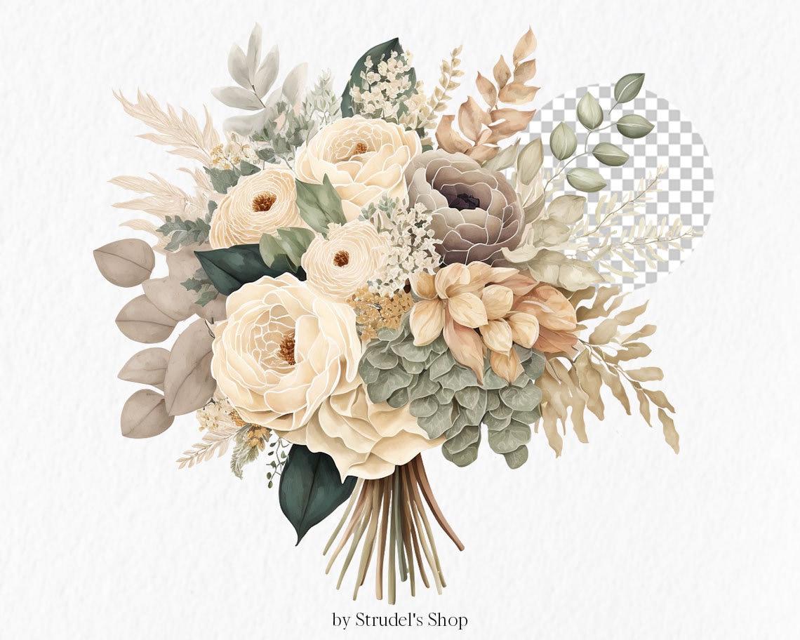 Wedding Watercolor Clipart PNG Wedding Elements Set Love - Etsy Australia