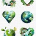 Earth Day Watercolor Clipart PNG - Environment Celebrate Earth Day Save ...