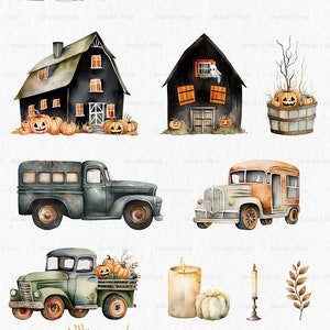 Halloween Clipart PNG - Spooky Party Pumpkin Ghost Jack O Lantern ...