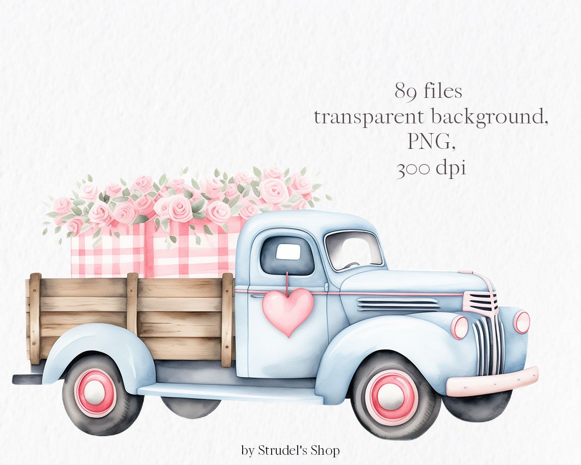 Valentine Farm Clipart Watercolor - Barn Animals Cute Farm Animals ...