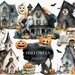 Halloween Clipart PNG Spooky Party Pumpkin Ghost Jack O Lantern ...