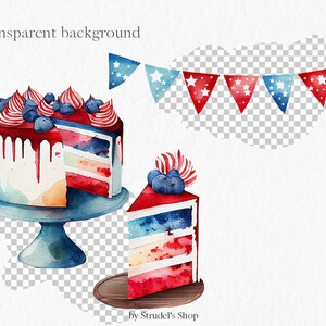 4th of July Watercolor Clipart PNG - Independence Day Camper Travel ...