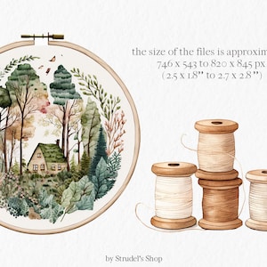 Cozy Hobby Watercolor Clipart PNG #b134 - Etsy