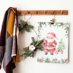 Cute Watercolor Clipart Christmas Bundle - Christmas Tree Frame Border ...