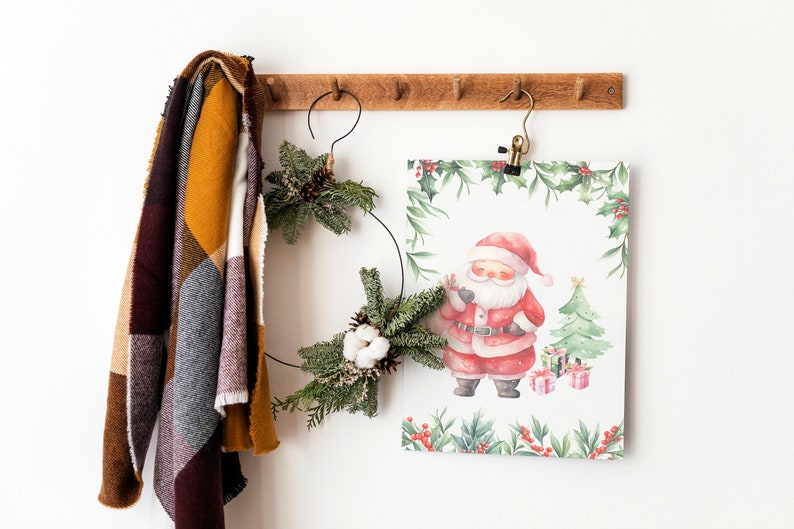 Cute Watercolor Clipart Christmas Bundle Christmas Tree Frame Border ...