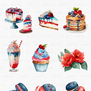 4th of July Watercolor Clipart PNG - Independence Day Camper Travel ...