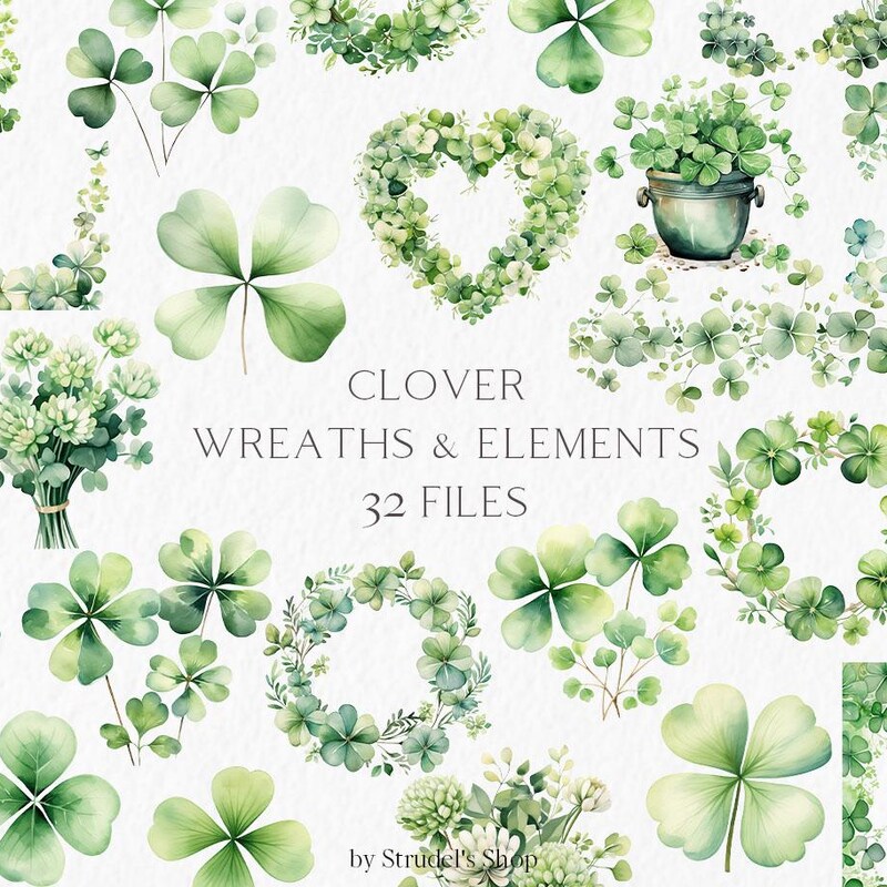 St Patricks Day Clipart Borders - Etsy