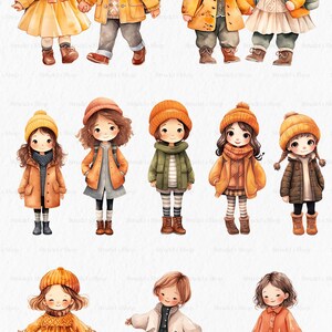 Cute School Kids Watercolor Clipart PNG b177 - Etsy
