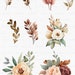 Boho Flowers Watercolor Clipart PNG - Floral Wedding Bohemian ...