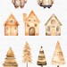 Cozy Woodland Animals Watercolor Clipart PNG Deer Raccoon Bear Badger ...