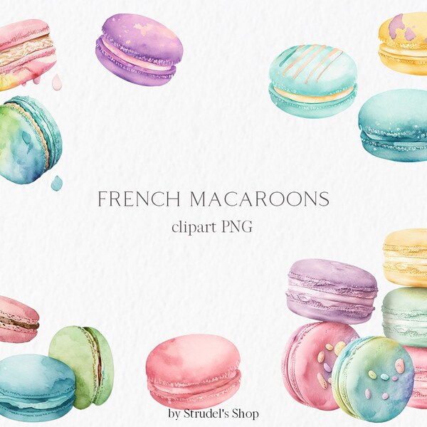 Macaroon Clip Art - Etsy