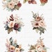 Boho Flowers Watercolor Clipart PNG - Floral Wedding Bohemian ...