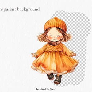 Cute School Kids Watercolor Clipart PNG b177 - Etsy