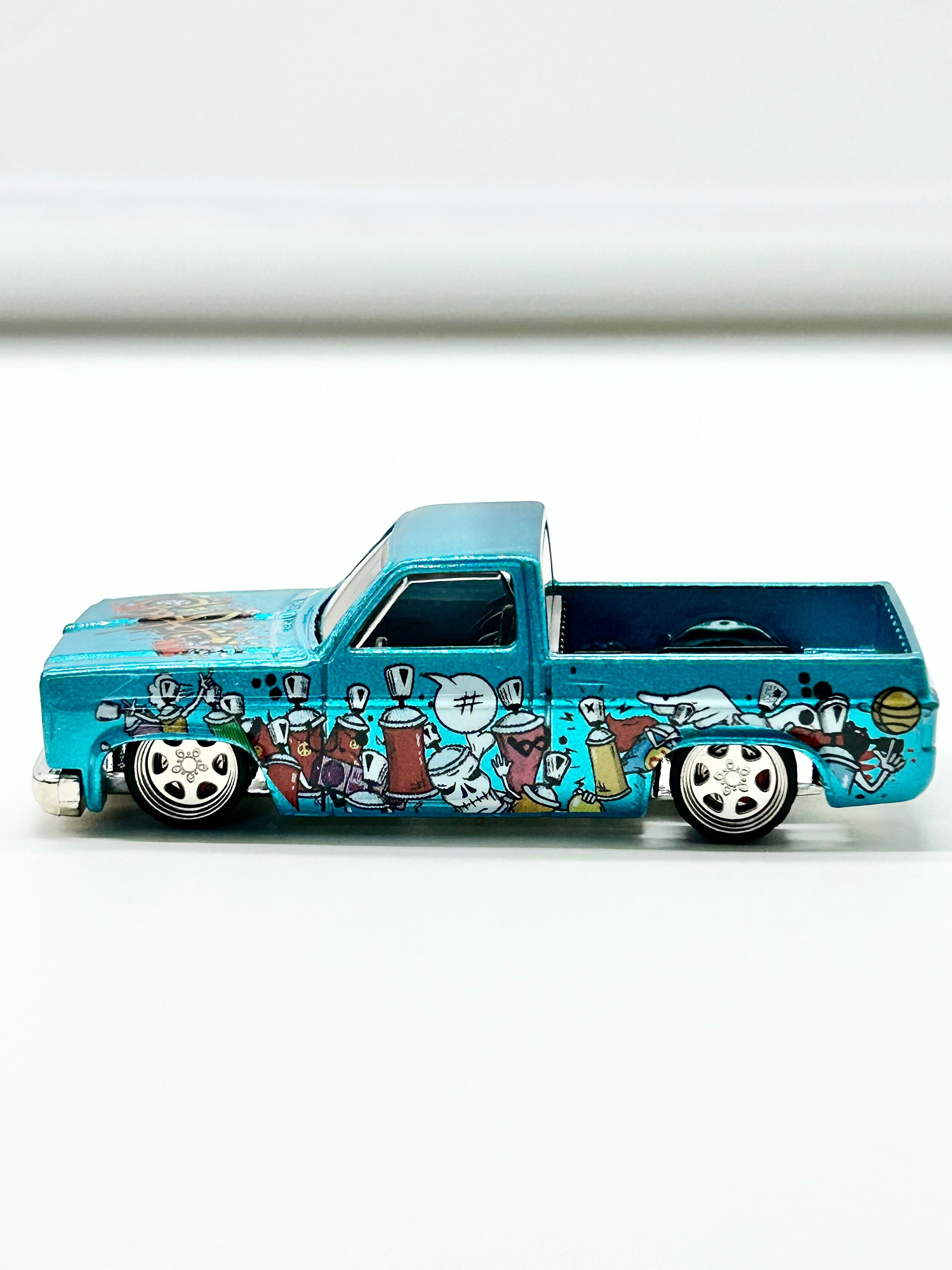 Fully Custom 83 Chevy Silverado graffiti Themed With Ac Custon ...