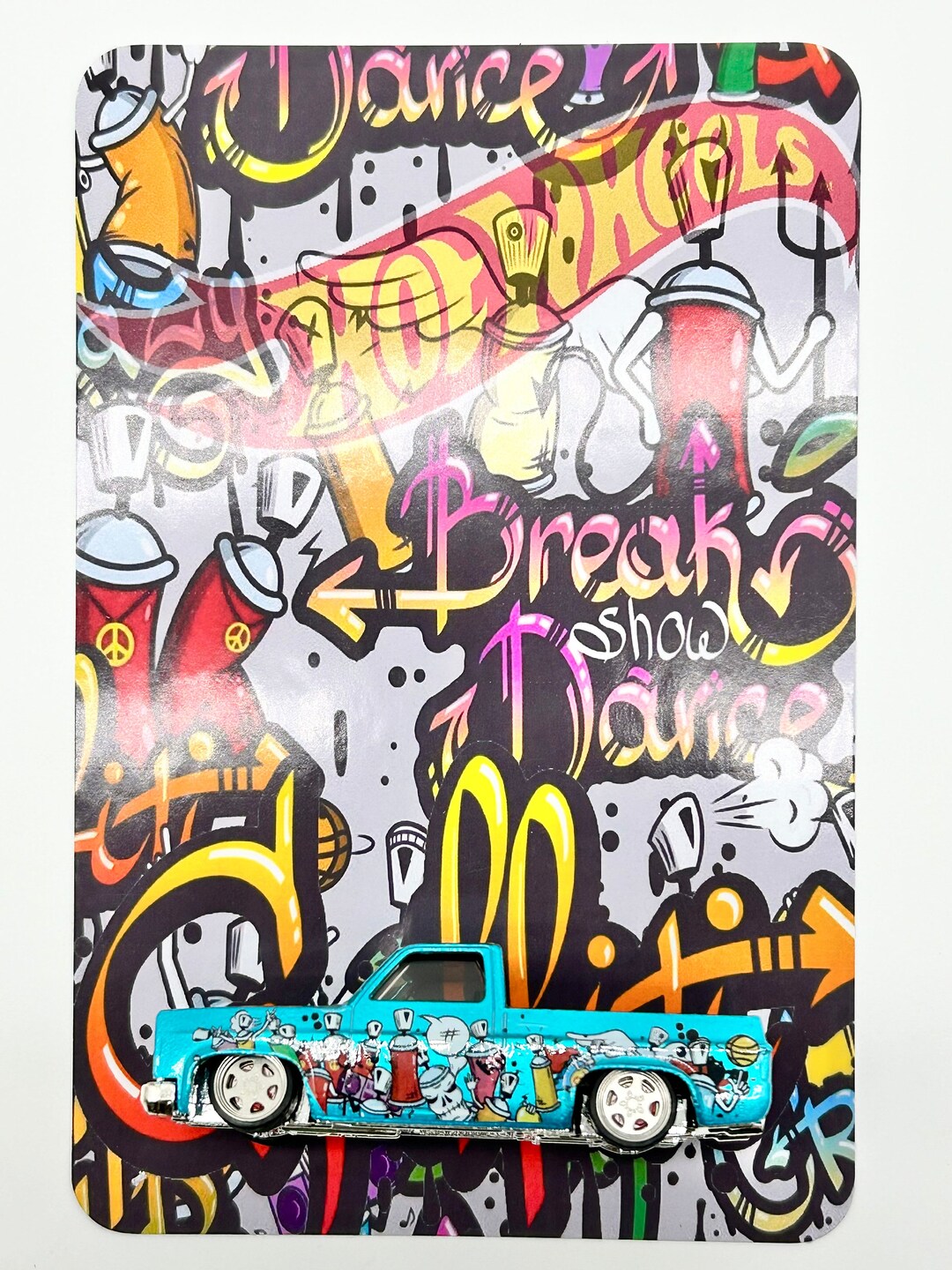 Fully Custom 83 Chevy Silverado graffiti Themed With Ac Custon ...