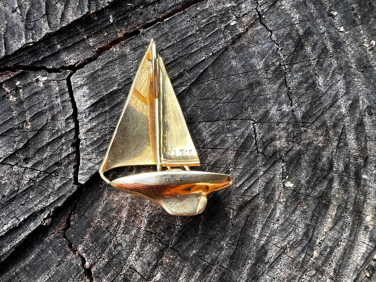 Gold Sailboat Charm, Sailboat Charm, Gold Boat Charm, Nautical Charm - Etsy