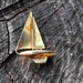 Gold Sailboat Charm, Sailboat Charm, Gold Boat Charm, Nautical Charm - Etsy