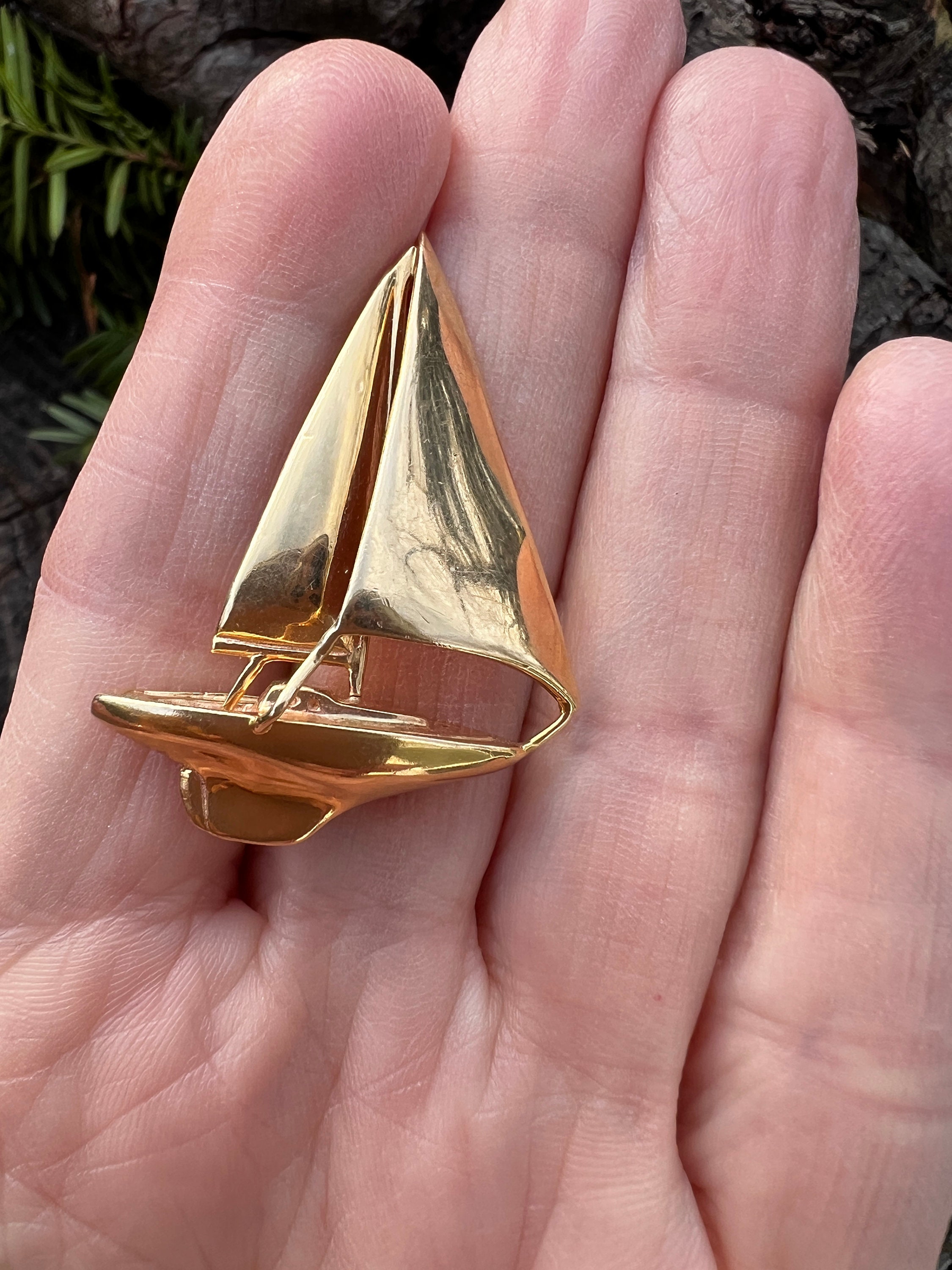 Gold Sailboat Charm, Sailboat Charm, Gold Boat Charm, Nautical Charm - Etsy