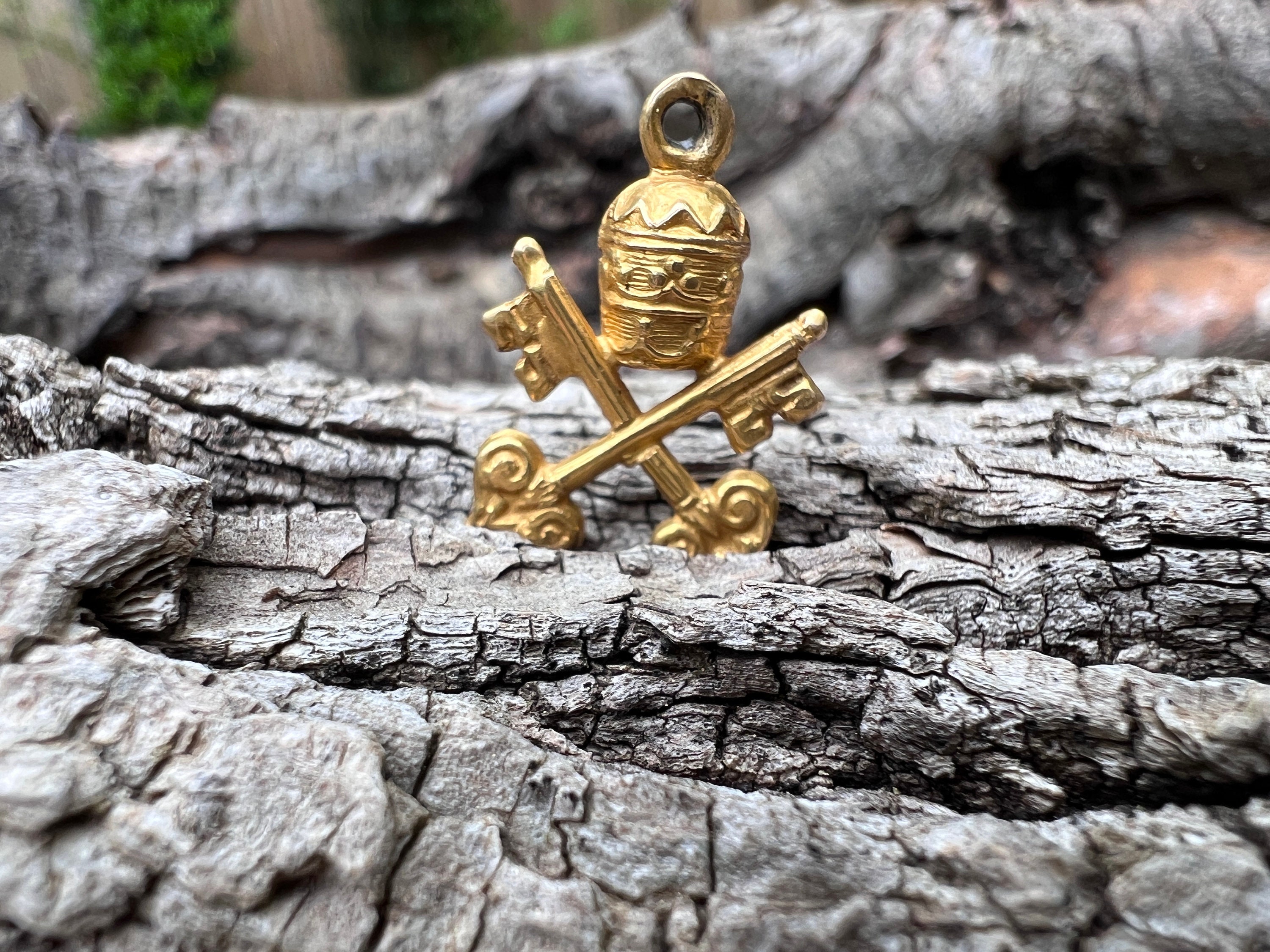 Vatican Keys Charm, Coat of Arms Charm, Vatican City Charm, Vatican ...