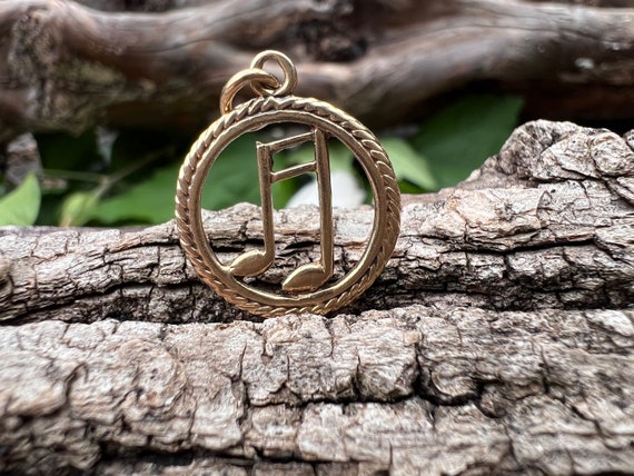 Musical NoteCharm, Musical Charm, Music Note Charm - Gem