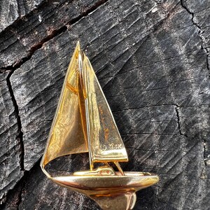 Gold Sailboat Charm, Sailboat Charm, Gold Boat Charm, Nautical Charm - Etsy