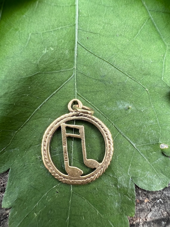 Musical NoteCharm, Musical Charm, Music Note Charm - Gem