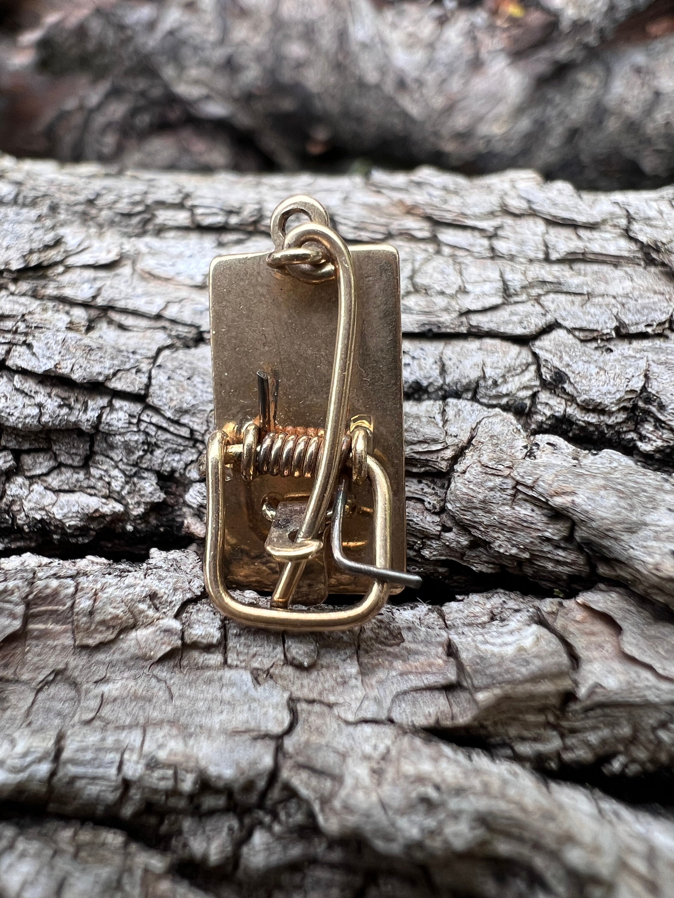 Mouse Trap Charm, Gold Mouse Trap, Mouse Trap Pendant - Etsy