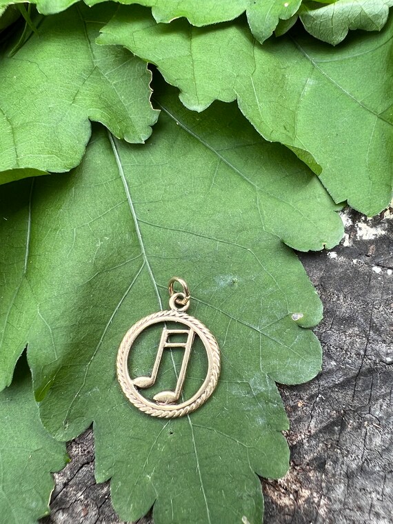 Musical NoteCharm, Musical Charm, Music Note Charm - Gem