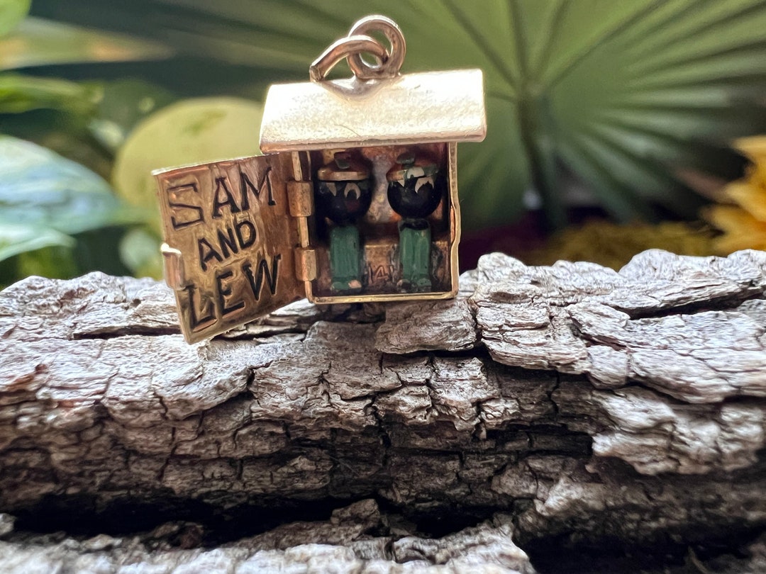Sam and Lew Moving Outhouse Charm, Outhouse Charm, 14k Outhouse Charm ...