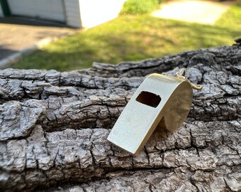 Gold Whistle Pendant - Etsy