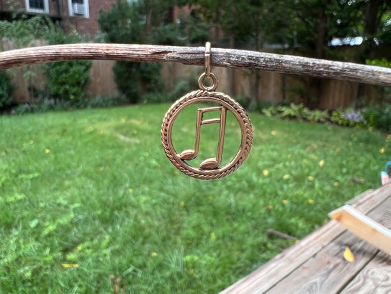 Musical NoteCharm, Musical Charm, Music Note Charm - Gem