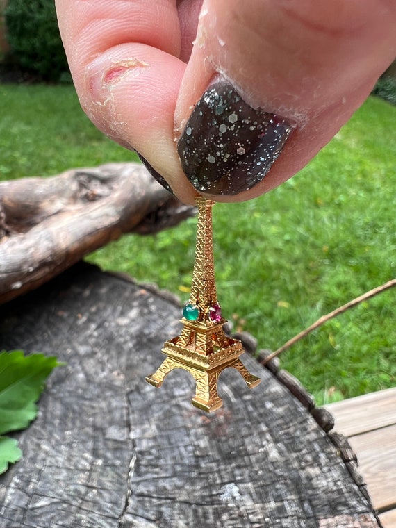 Eiffel Tower Charm, Gold Eiffel Tower, Paris Charms, … - Gem