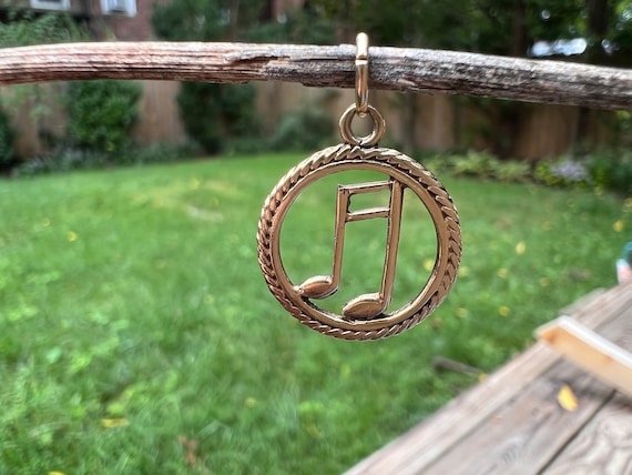 Musical NoteCharm, Musical Charm, Music Note Charm - Gem