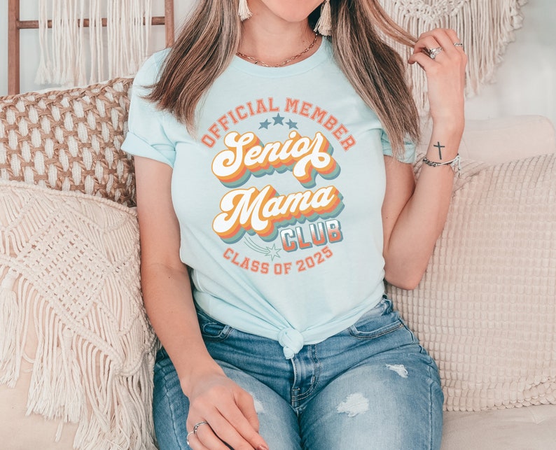 Retro 2025 Senior Mama Club PNG, Mama of a Senior Sublimation, Senior ...