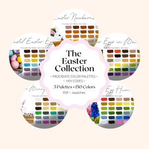 Easter Color Palette, Easter Egg Color Palette, Procreate Color Palette ...