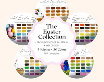 Easter Eggs Color Palette, Easter Color Palette, Procreate Color ...