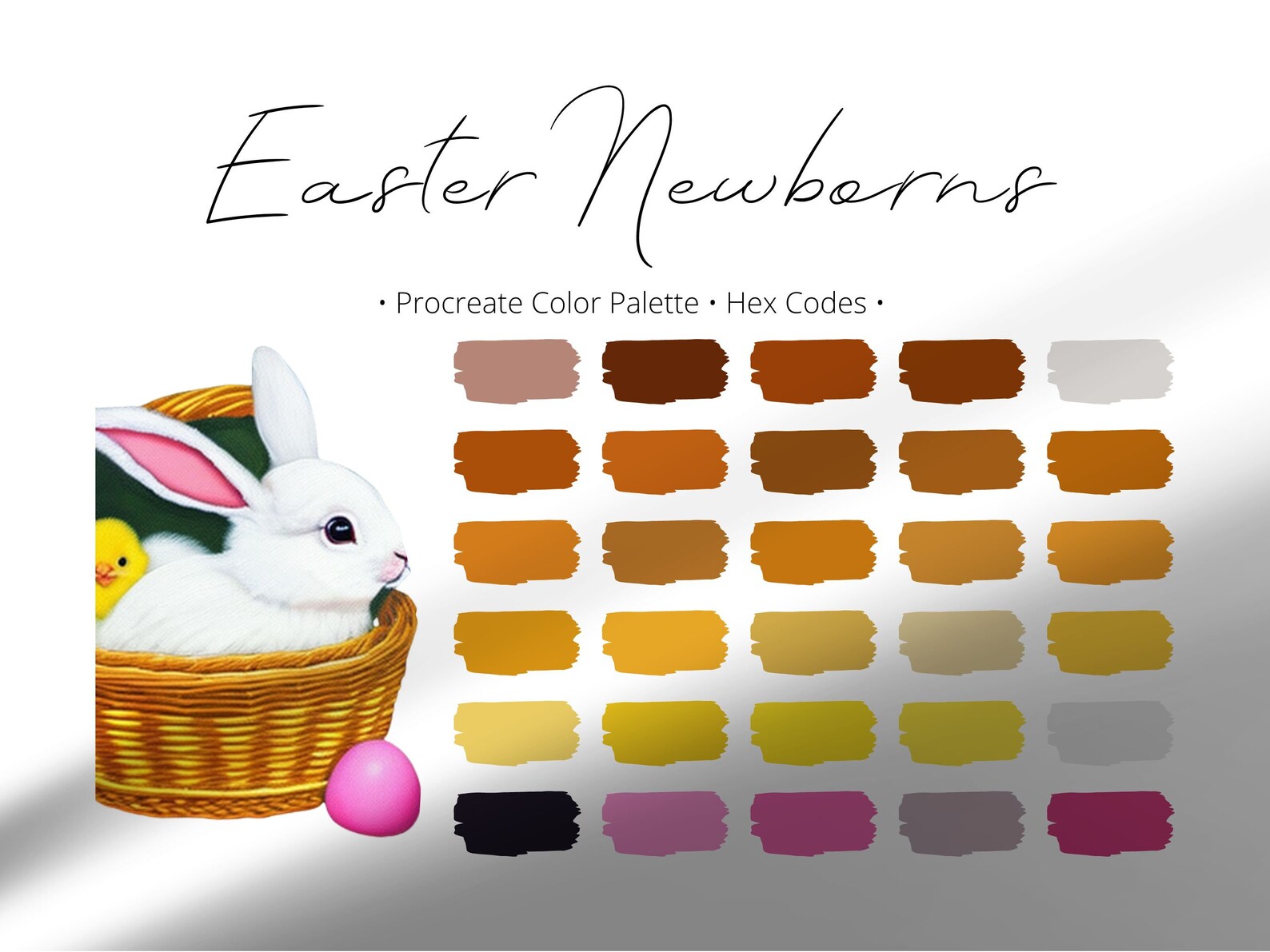Easter Color Palette, Easter Egg Color Palette, Procreate Color Palette ...