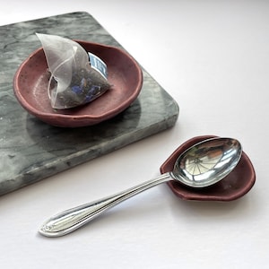 Handmade Ceramic Teaspoon Rest. Little Spoon Rests Made by Hand. - Etsy