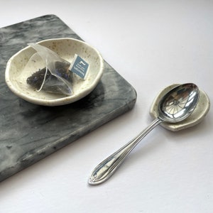 Handmade Ceramic Teaspoon Rest. Little Spoon Rests Made by Hand. - Etsy