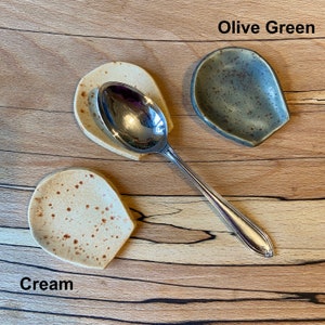 Handmade Ceramic Teaspoon Rest. Little Spoon Rests Made by Hand. - Etsy