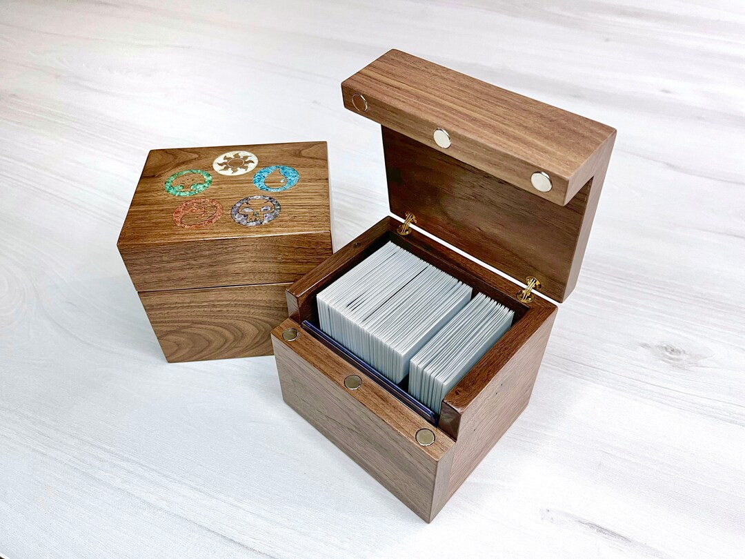 MTG Deck Box, Magic the Gathering, Commander Deck Box, Felt Lined ...