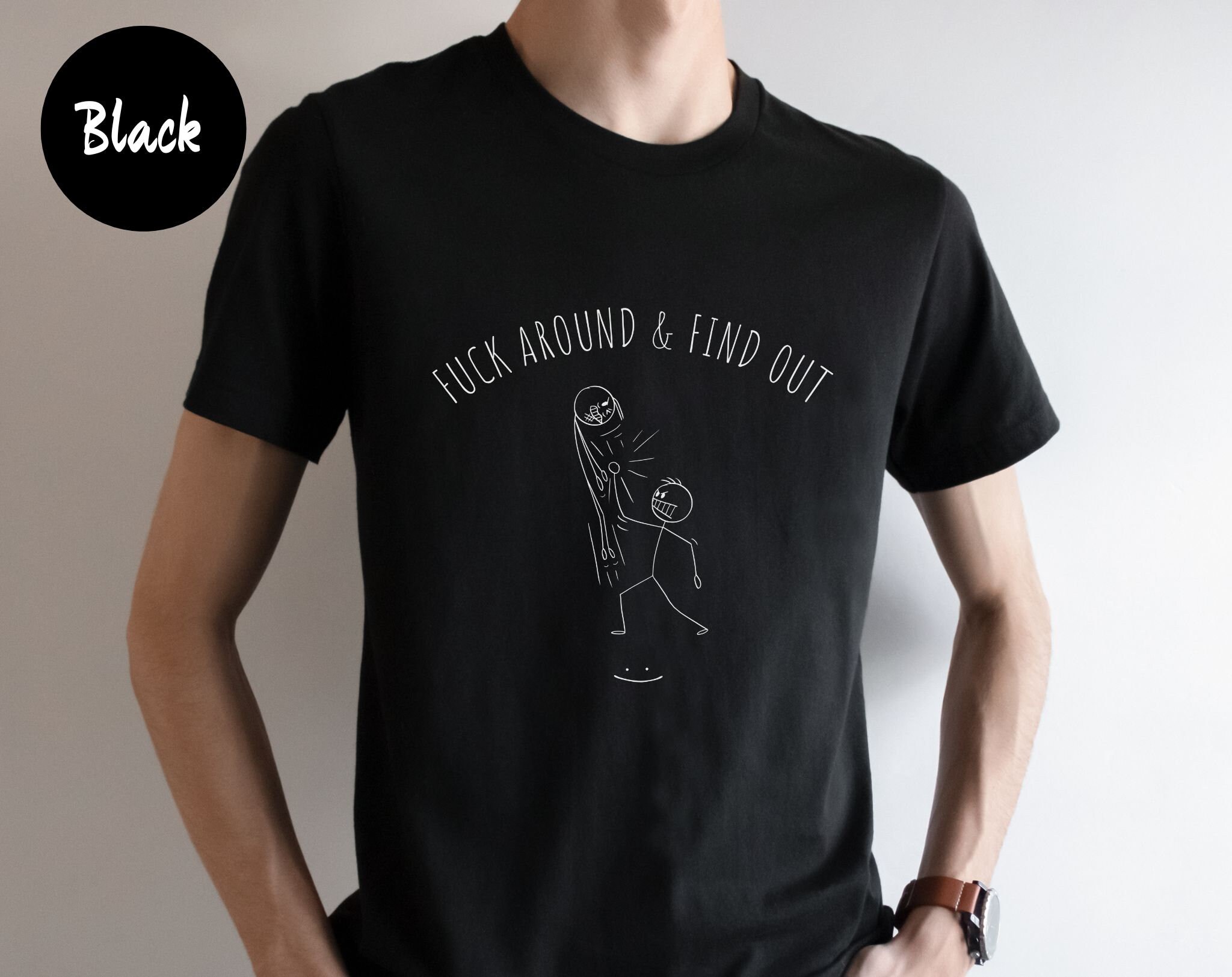 Fuck Around and Find Out, Fight Club Shirt, Stickman Shirt, Gym Shirt ...