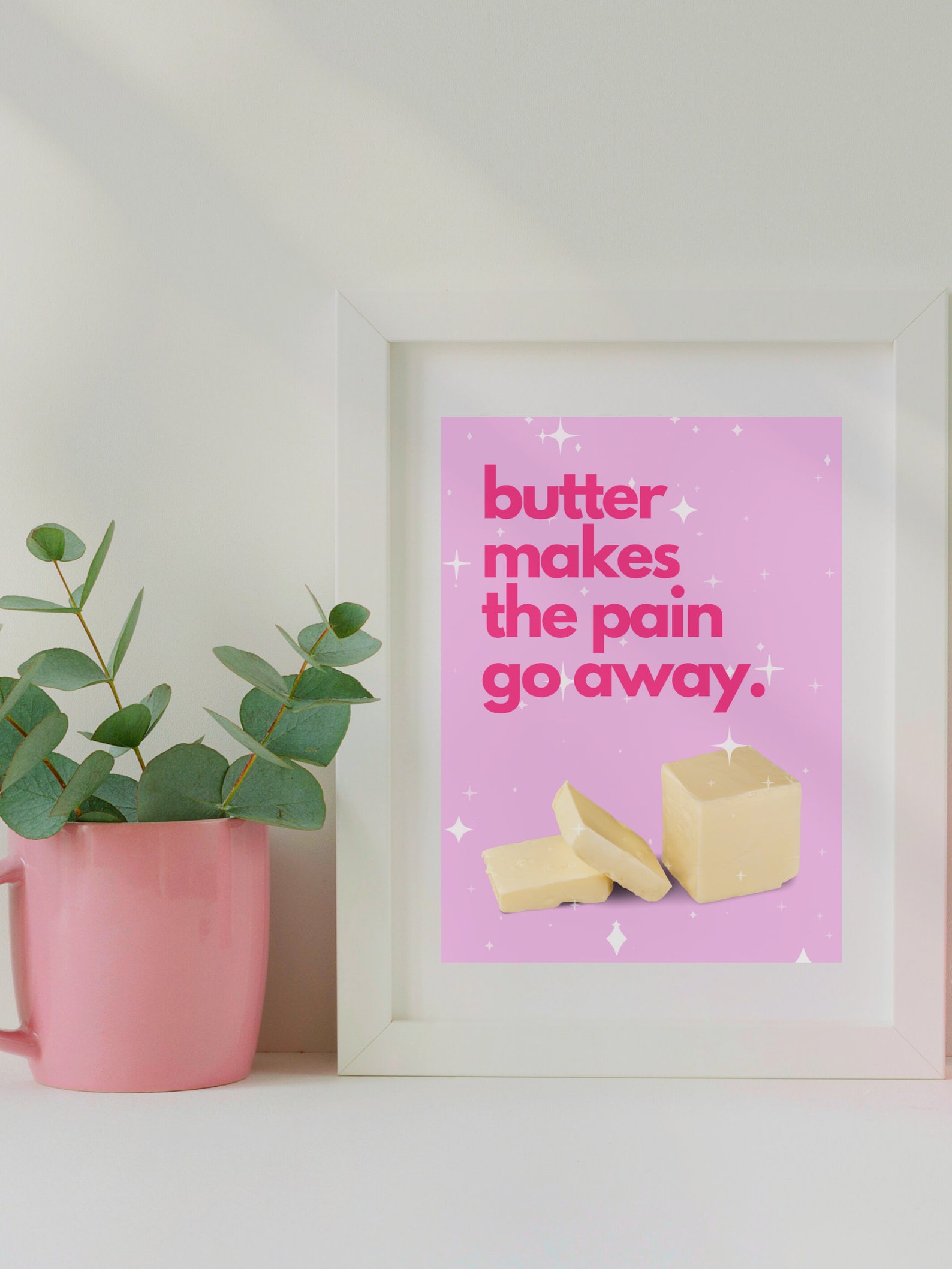 Butter Art Print Kitchen Decor Digital Download Food Poster - Etsy