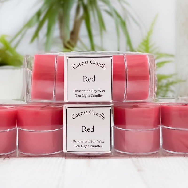 Red Candle - Etsy