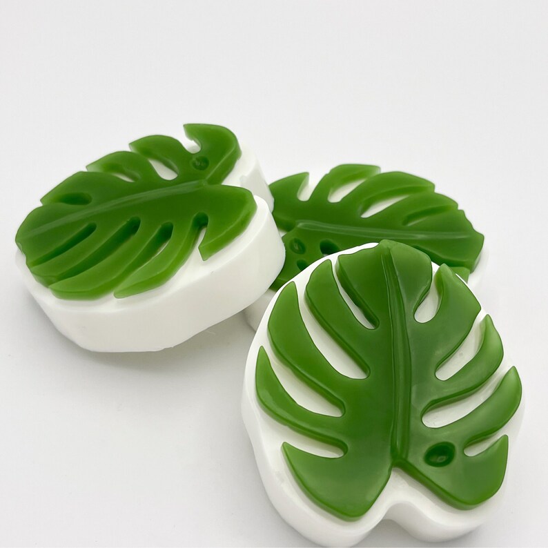 Handmade Monstera Leaf Glycerin Soap: Tropical Decor Gift - Etsy