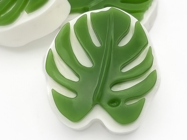 Handmade Monstera Leaf Glycerin Soap: Tropical Decor Gift - Etsy