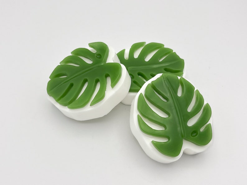 Handmade Monstera Leaf Glycerin Soap: Tropical Decor Gift - Etsy