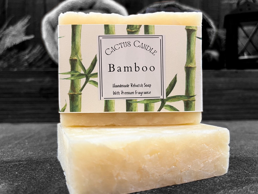 Moisturizing Cold Process Rebatch Handmade Bamboo Soap Bar Gifts for ...