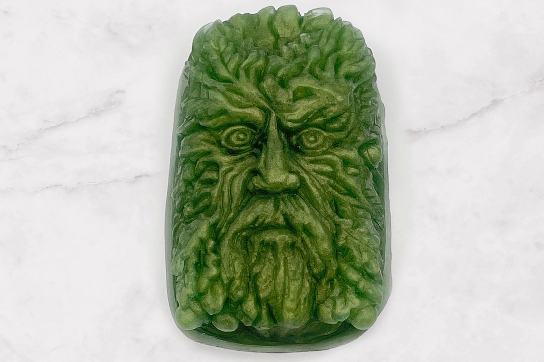 Green Man Glycerin Soap Bar: Handmade Vegan Pagan Decor - Etsy
