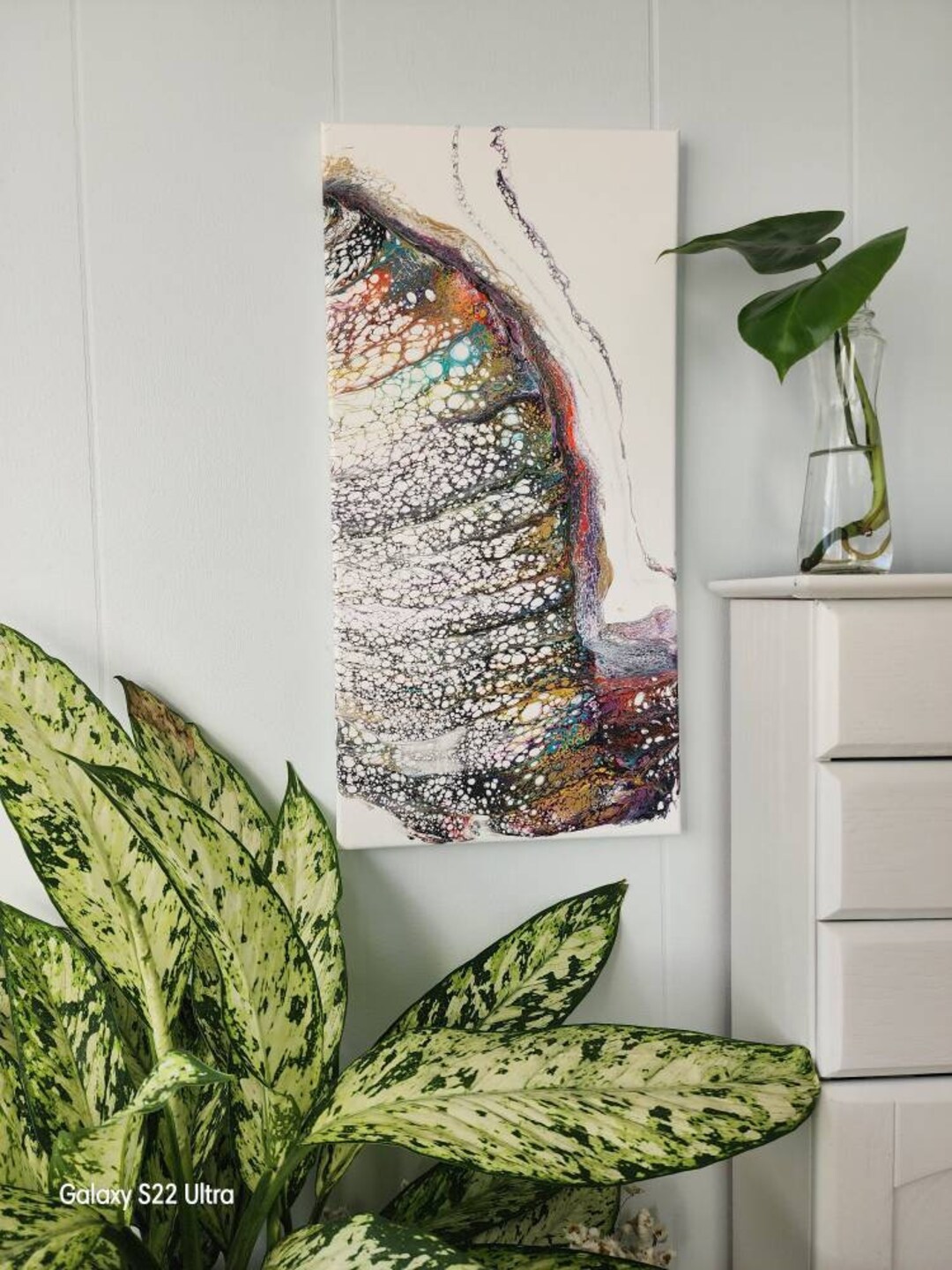 Chrysalis the Original Hand-painted Abstract Painting 10x20 Art Gallery ...